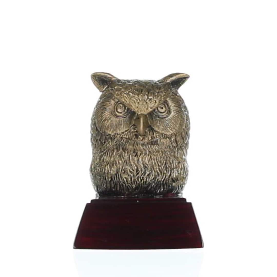 Owl Mascot Trophy | Engraved Owl Award - 4 Inch Tall - Etsy