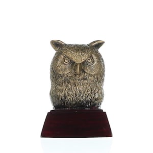 Owl Mascot Trophy | Engraved Owl Award - 4 Inch Tall - Etsy