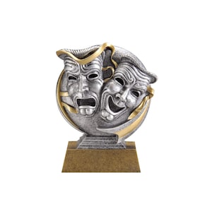 Drama Motion Extreme 3D Trophy | Engraved Theater Award - 5" Tall - Etsy