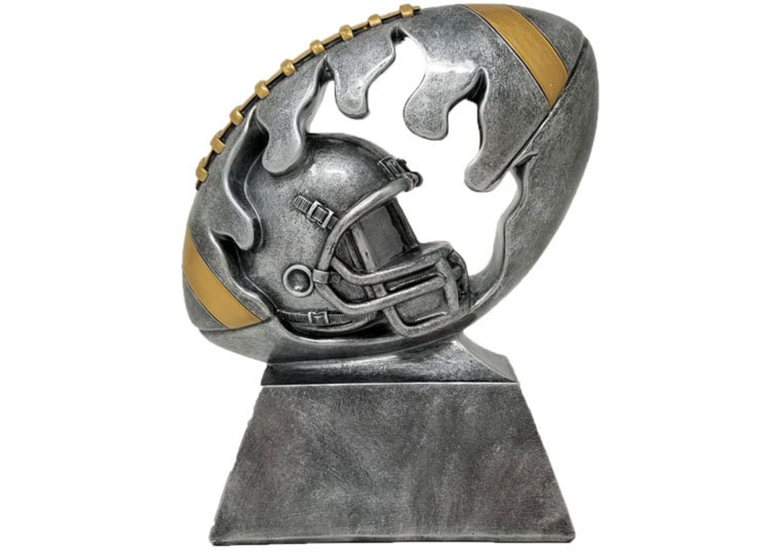 Football & Helmet Flame Cut Out Trophy by DECADE AWARDS - Etsy