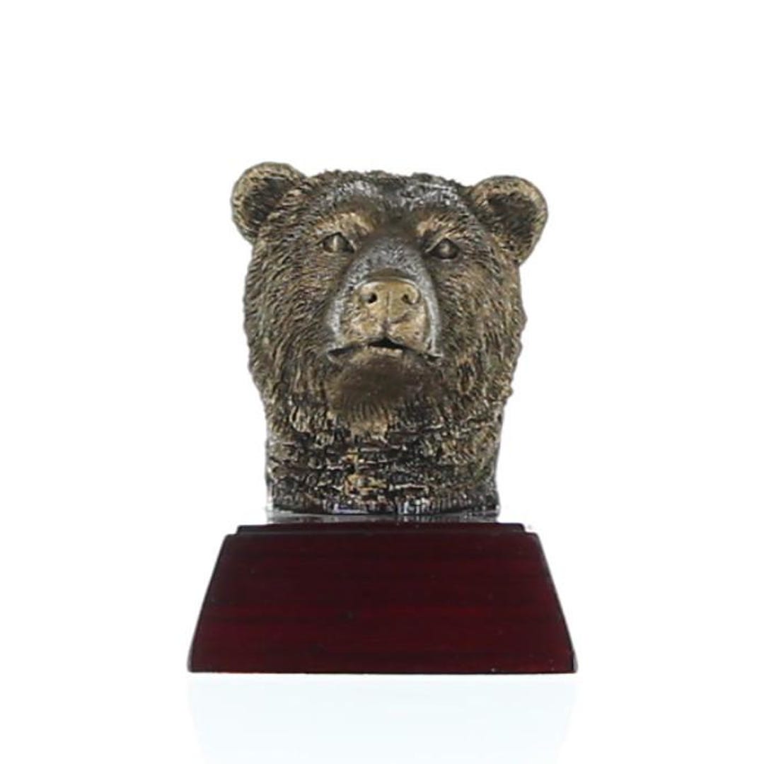 Bear Mascot Trophy | Engraved Bear Award - 4 Inch Tall - Etsy