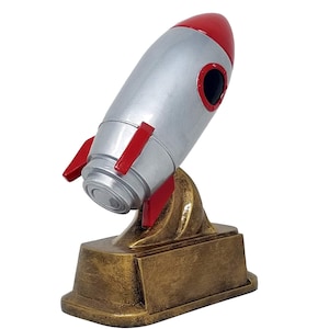 Rocketship Trophy - Classic Spacecraft Award - by DECADE AWARDS - Etsy