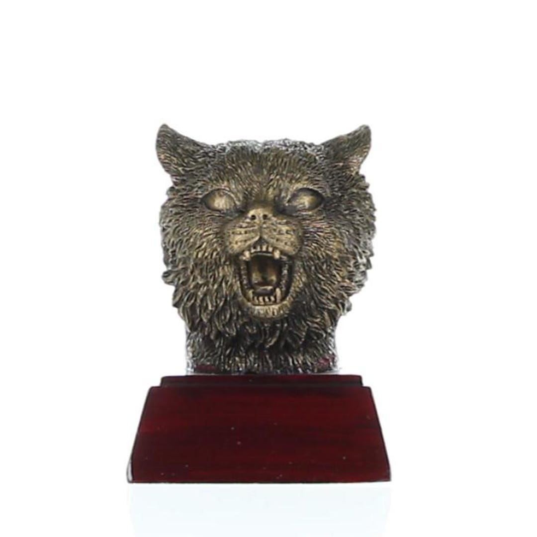 Wildcat Mascot Trophy | Engraved Wildcat Award - 4 Inch Tall - Etsy