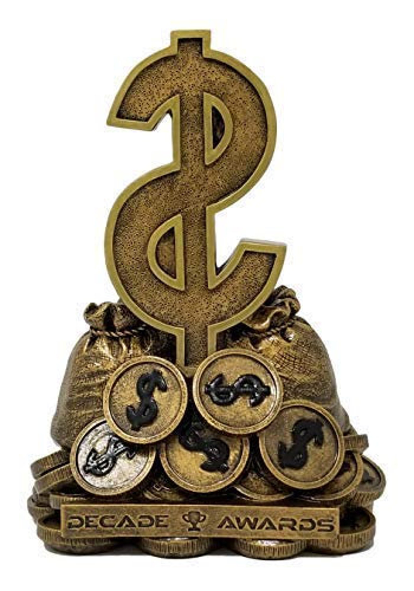 Dollar Sign Trophy - Sales or Fundraising Award - by DECADE AWARDS - Etsy