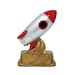 Rocketship Trophy - Classic Spacecraft Award - by DECADE AWARDS - Etsy
