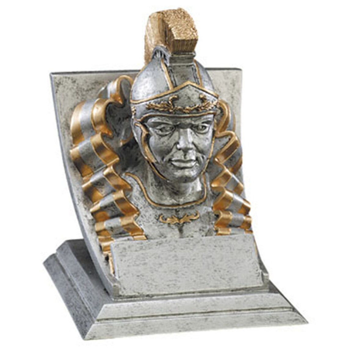 Spartan School Mascot Trophy Silver & Gold Trojan Award by - Etsy