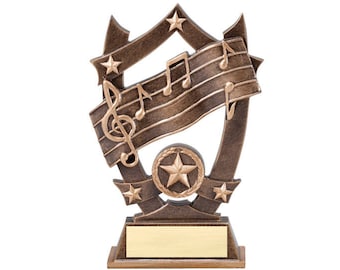 Karaoke Music Theme Trophy With Choice of Figure. Numerous Trophy ...