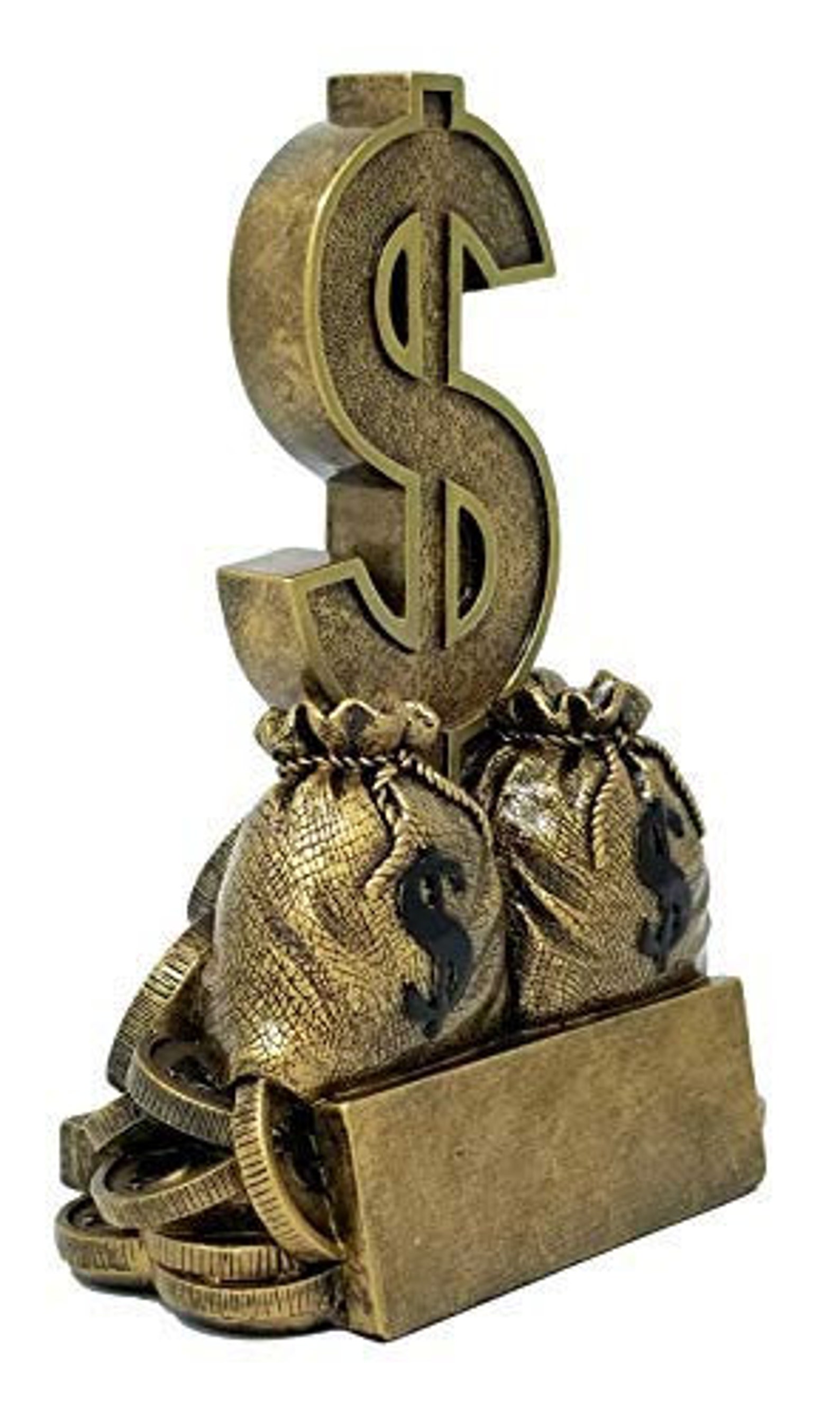 Dollar Sign Trophy - Sales or Fundraising Award - by DECADE AWARDS - Etsy