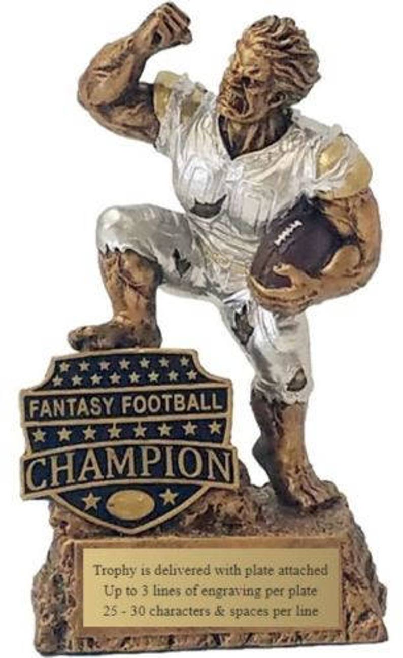 Fantasy Football League Champion Monster Trophy Decade | Etsy