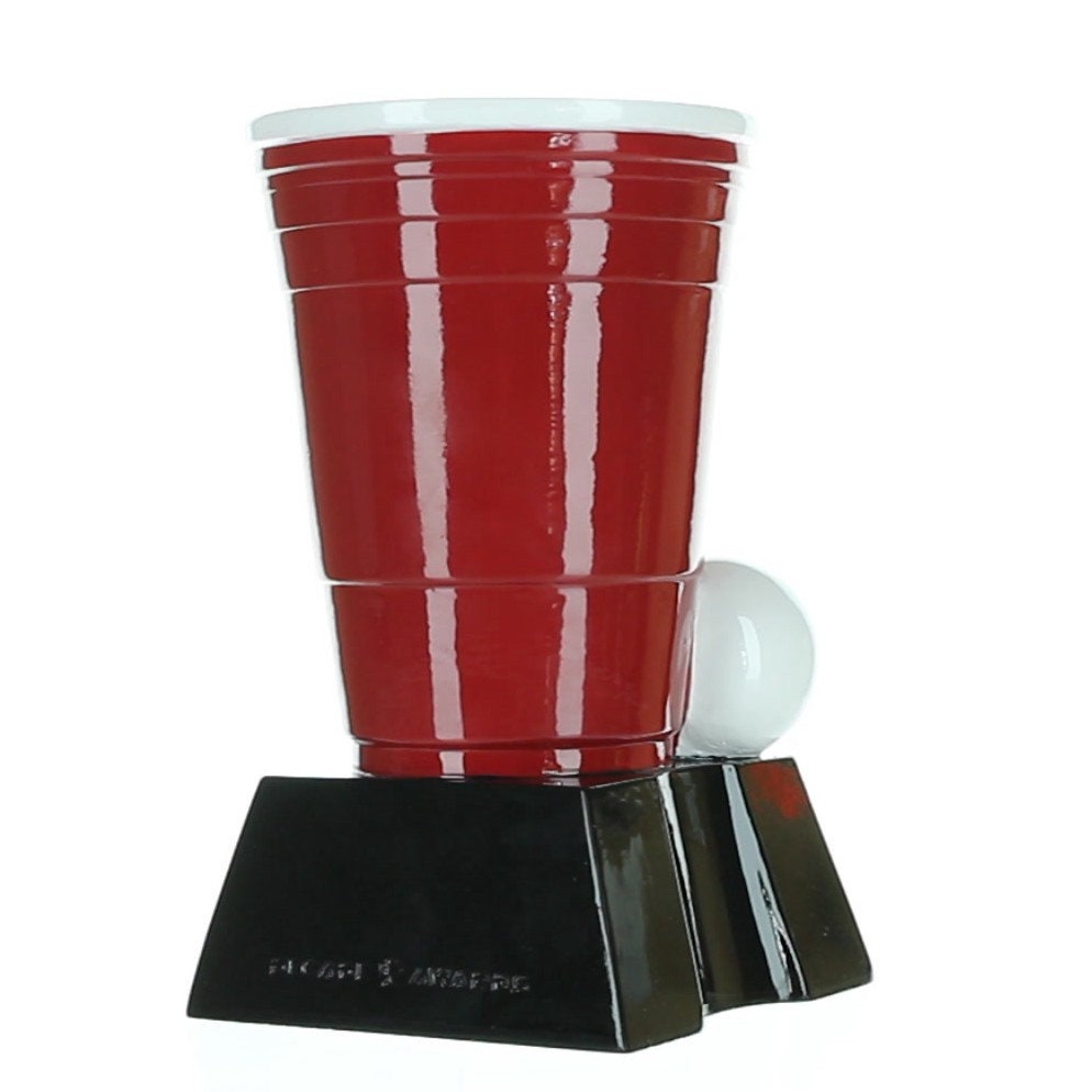 Beer Pong Trophy, Red | College Tailgate Award - 6.5" by DECADE AWARDS ...