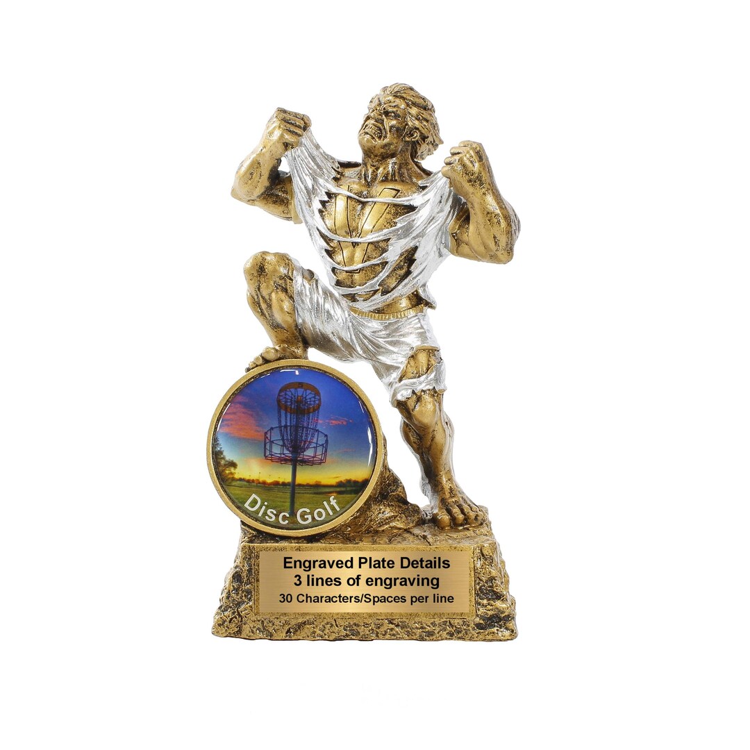 Disc Golf Monster Trophy With Personalized Engraved Plate - Etsy