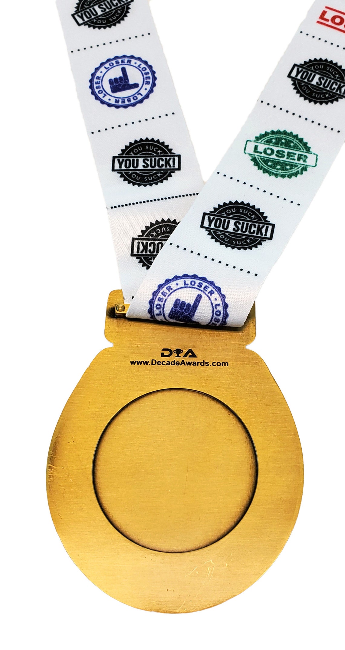 Toilet Seat Last Place Medal With TP Loser Neckband Silver - Etsy