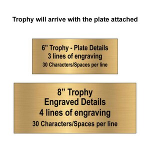 Baseball World Class Trophy | Engraved Softball Award - 6 or 8" Tall - Etsy
