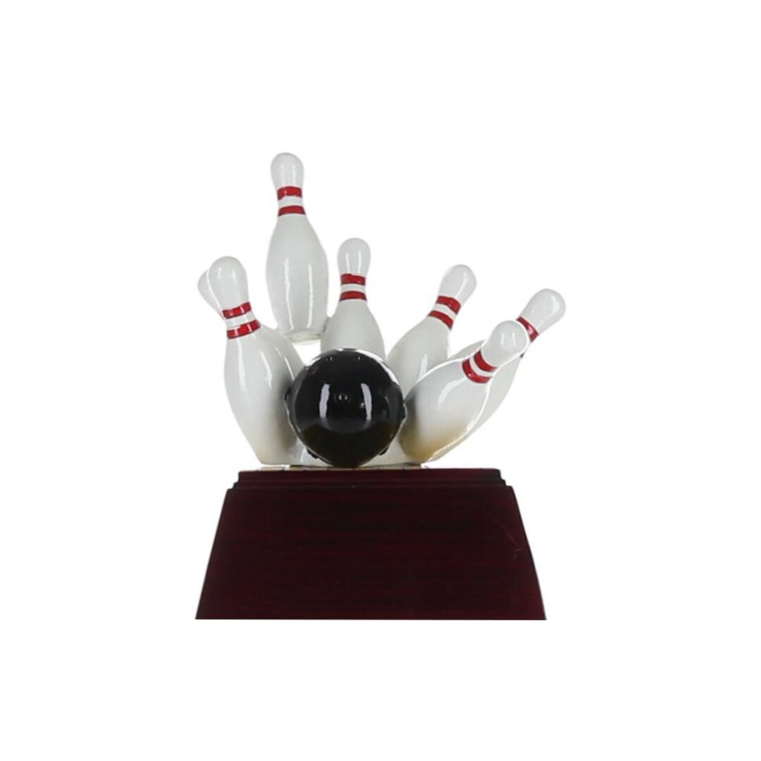 Bowling Trophy | Engraved Color Bowling Tournament Award - 4 Inch Tall ...