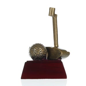 Golf Trophy, Putter | Engraved Golf Putting Award - 4 Inch Tall - Etsy