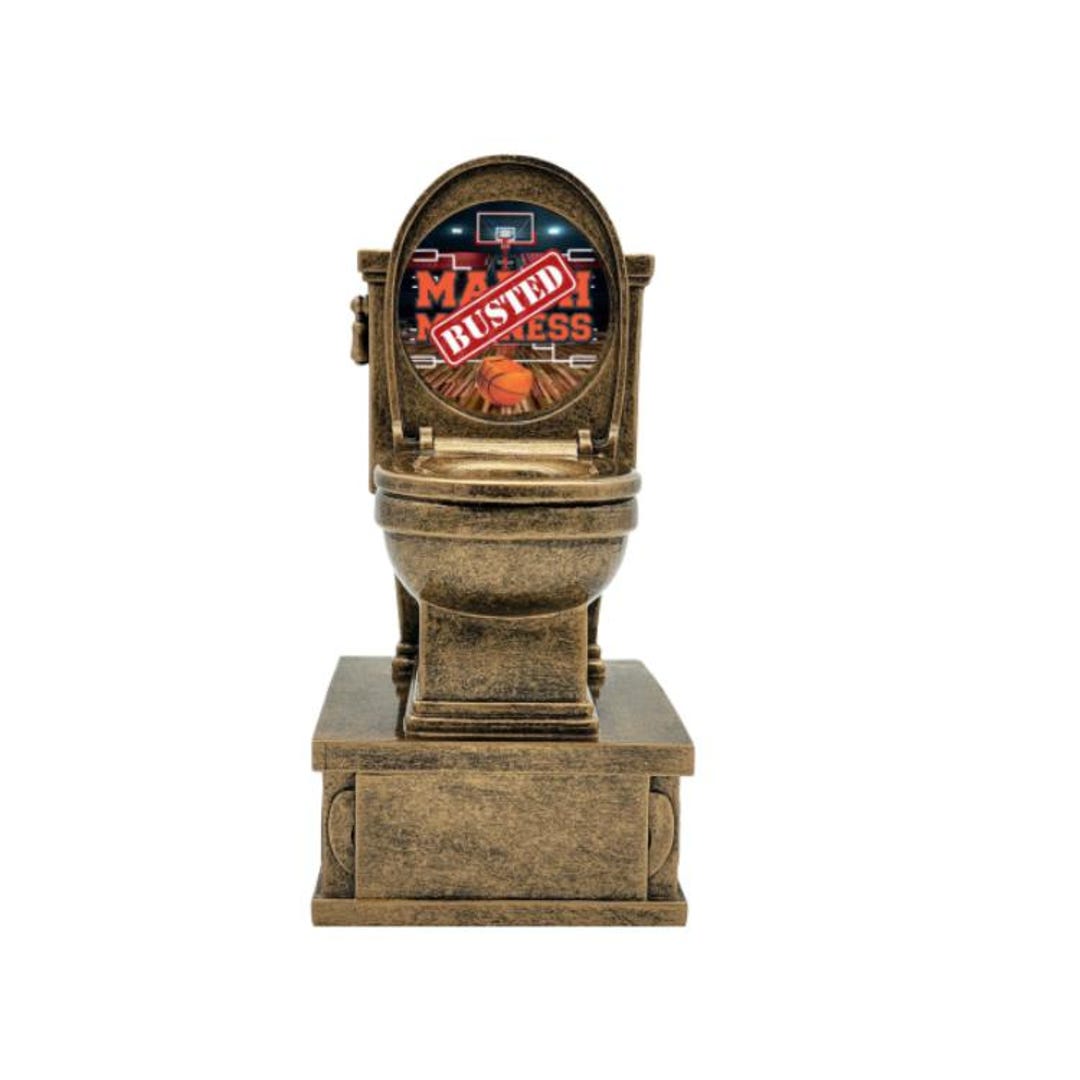 Busted Bracket Toilet Bowl Trophy, Action Pedestal | Engraved Busted ...