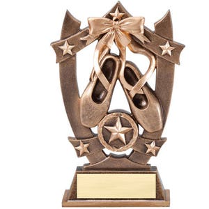 Ballet 3D Gold Sports Stars Award | Engraved Ballerina Trophy - 6.25 ...