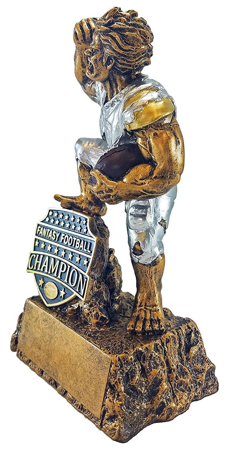 Fantasy Football League Champion Monster Trophy With Personalized ...