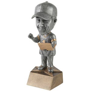 Fantasy Football Pewter Bobblehead Trophy / Bobble Head Award by DECADE ...