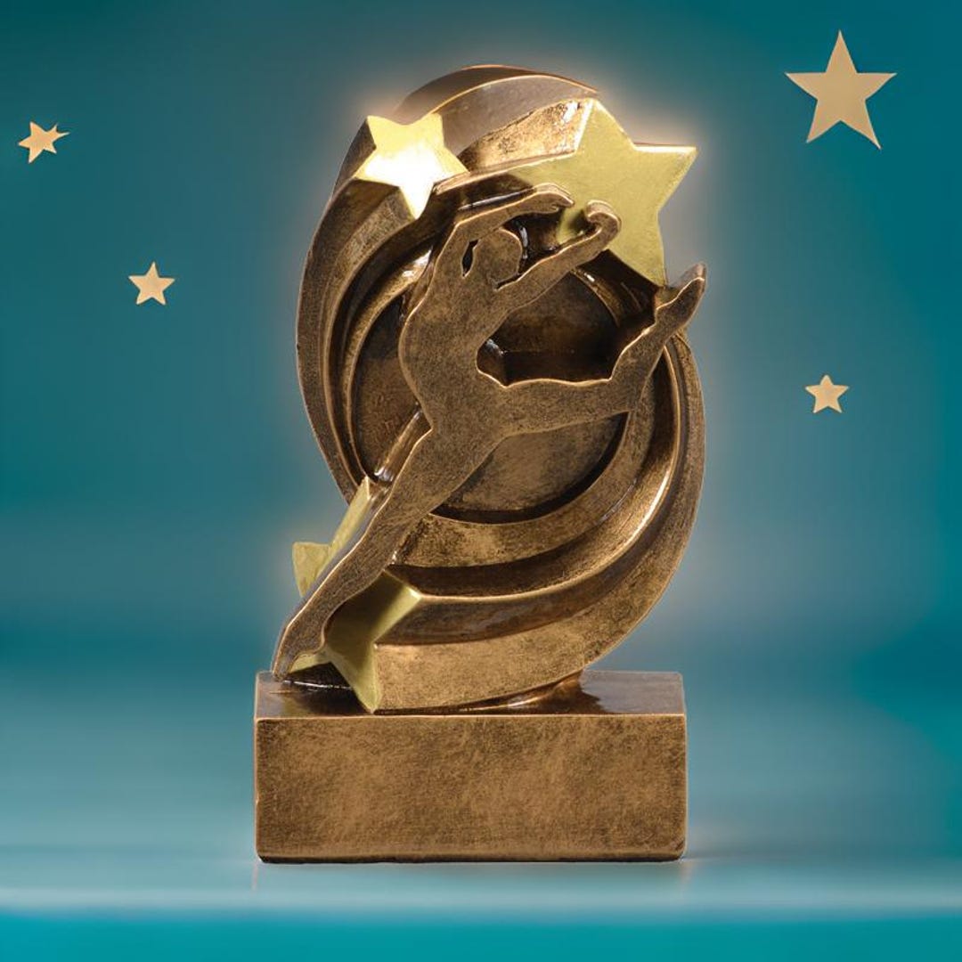 Dance Trophy, Star Swirl - 5.25 Inch Tall - Etsy