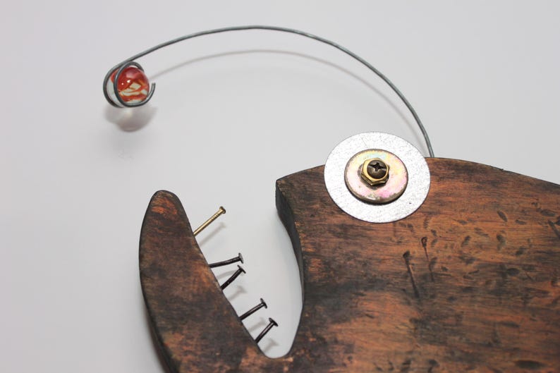 Folk Art Angler Fish - Etsy