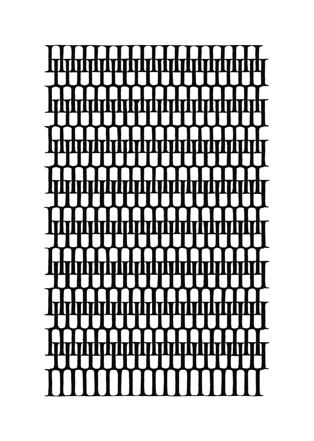 Letter I Patterns Alphabet Series A3 Print B2 Poster - Etsy
