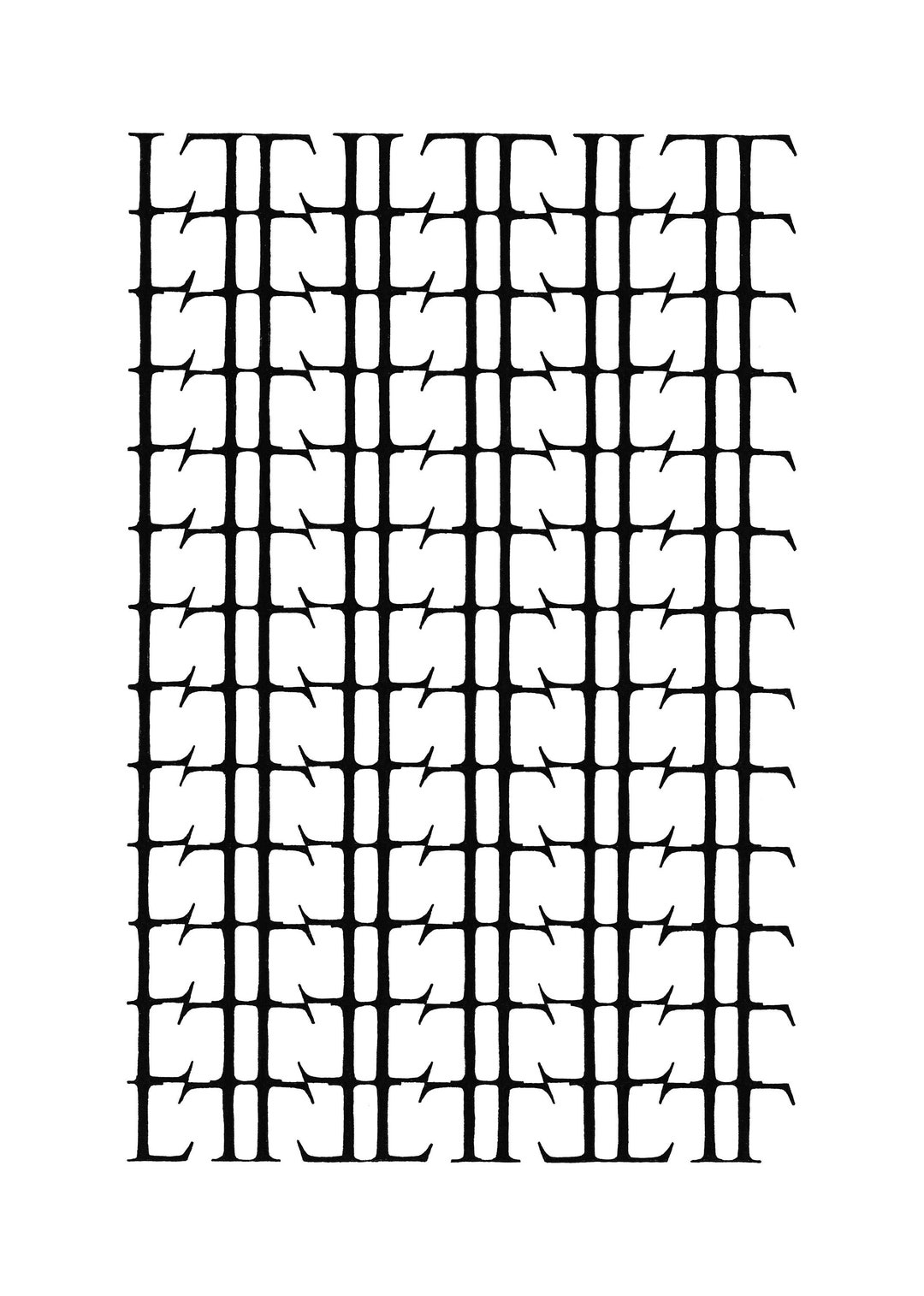 Letter L Patterns Alphabet Series A3 Print B2 Poster - Etsy