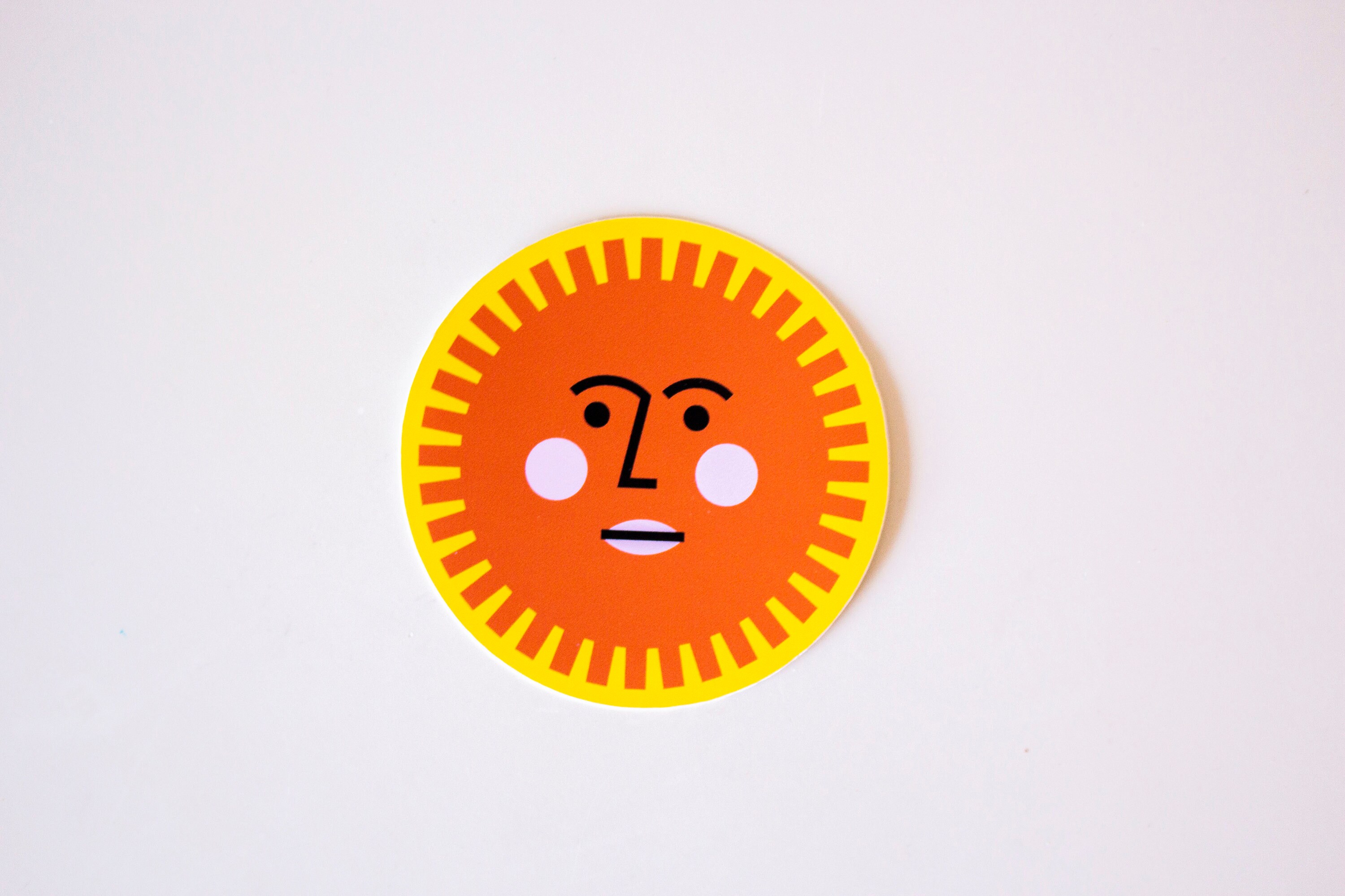 Sunny Face Stickers // 4 Sticker Party Pack - Etsy