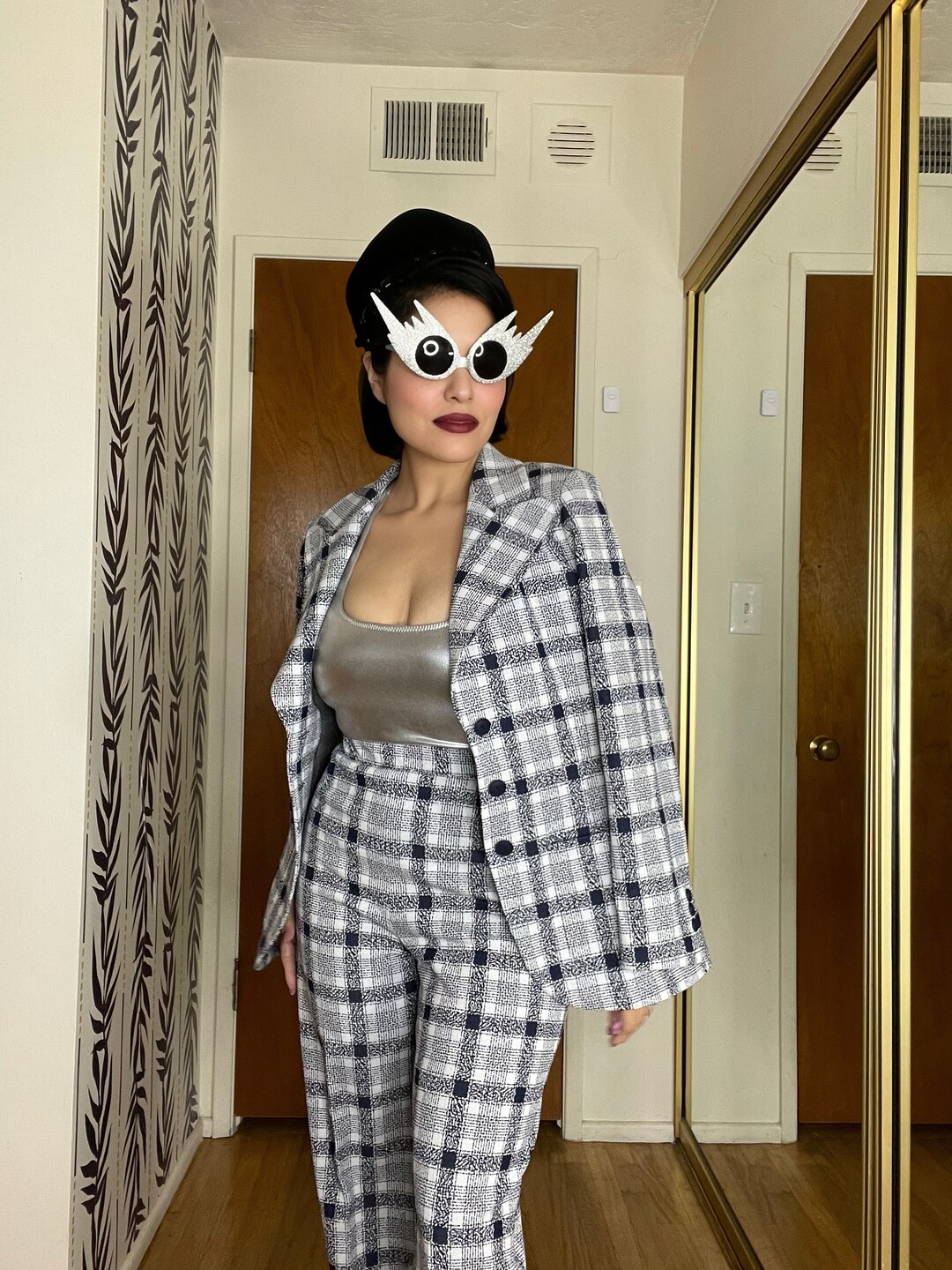 Vintage 60s 70s bleyle for Hooper Made in Germany Blue and Ash Grey ...