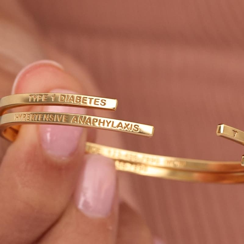 2mm Medical Alert Bracelet - Etsy