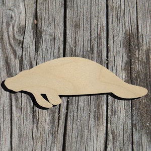 Manatee - Laser Cut Unfinished Wood Cutout Shapes - Always Check Sizes ...