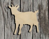Goat Shape Laser Cut Unfinished Wood Cutout Shapes Always - Etsy