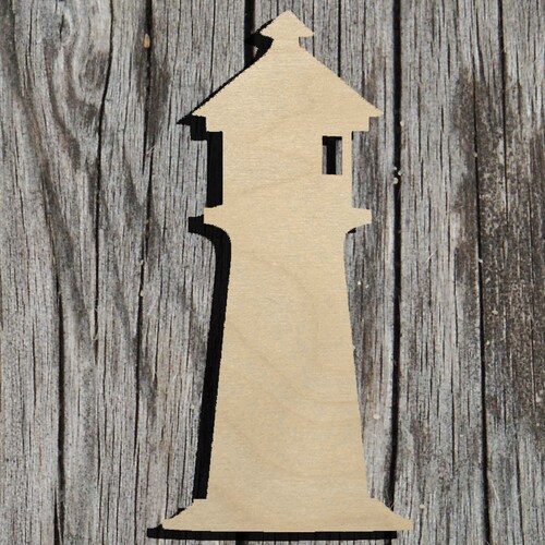 Lighthouse Shape Laser Cut Unfinished Wood Cutout Shapes - Etsy