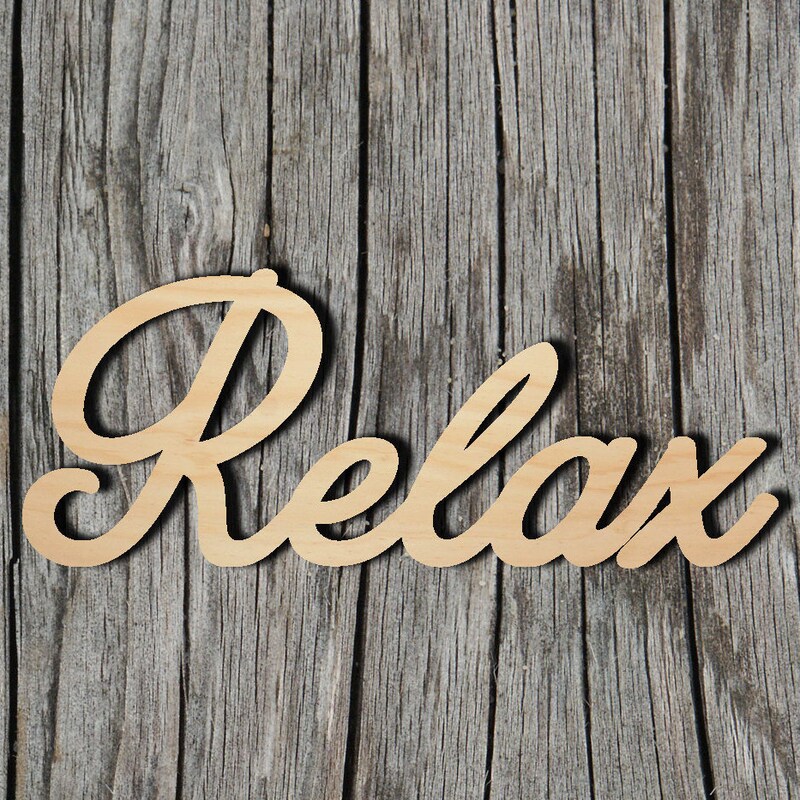 Relax Sign - Etsy