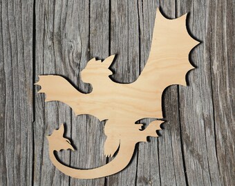 Laser cut dragon | Etsy