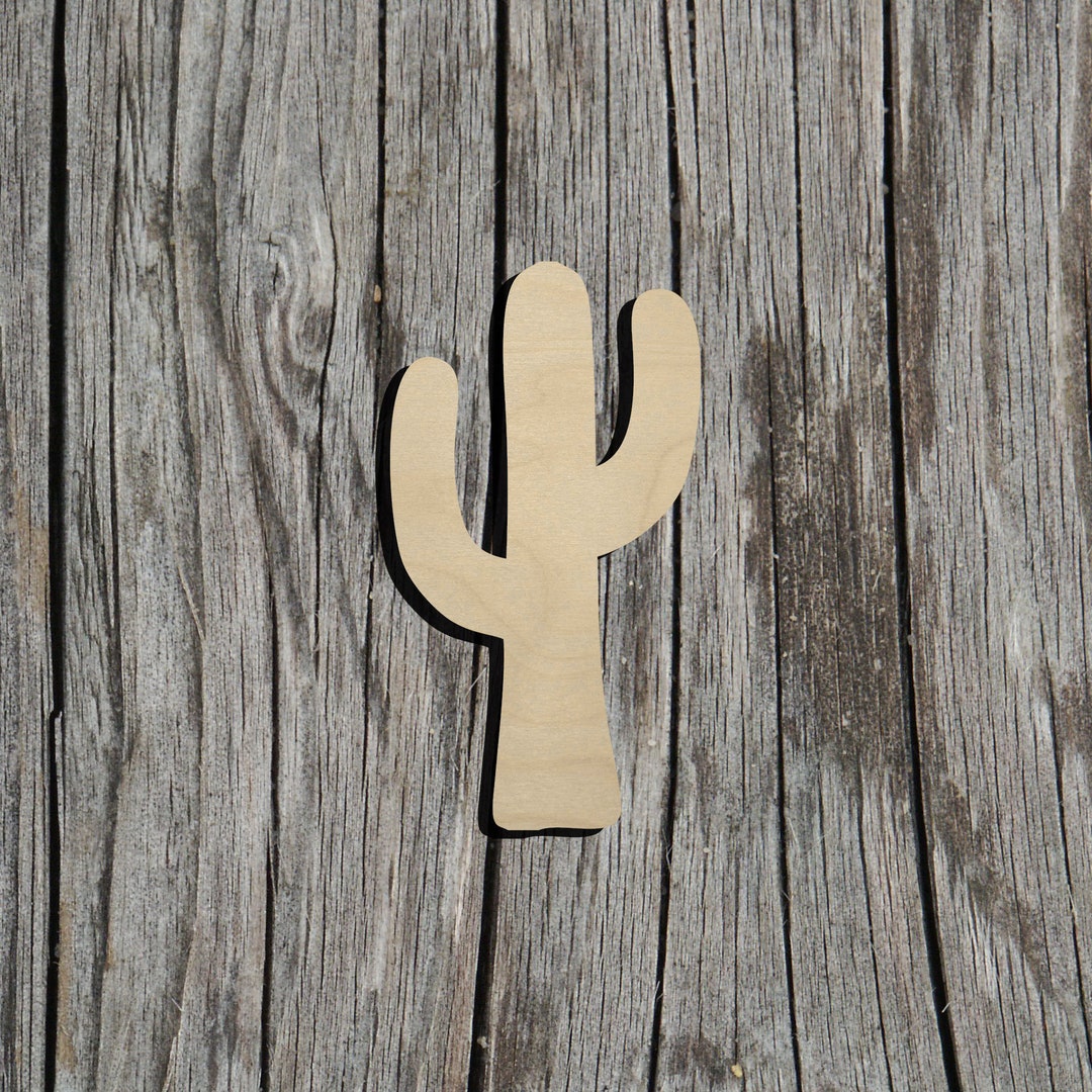 Cactus - Laser Cut Unfinished Wood Cutout Shapes - Always Check Sizes ...