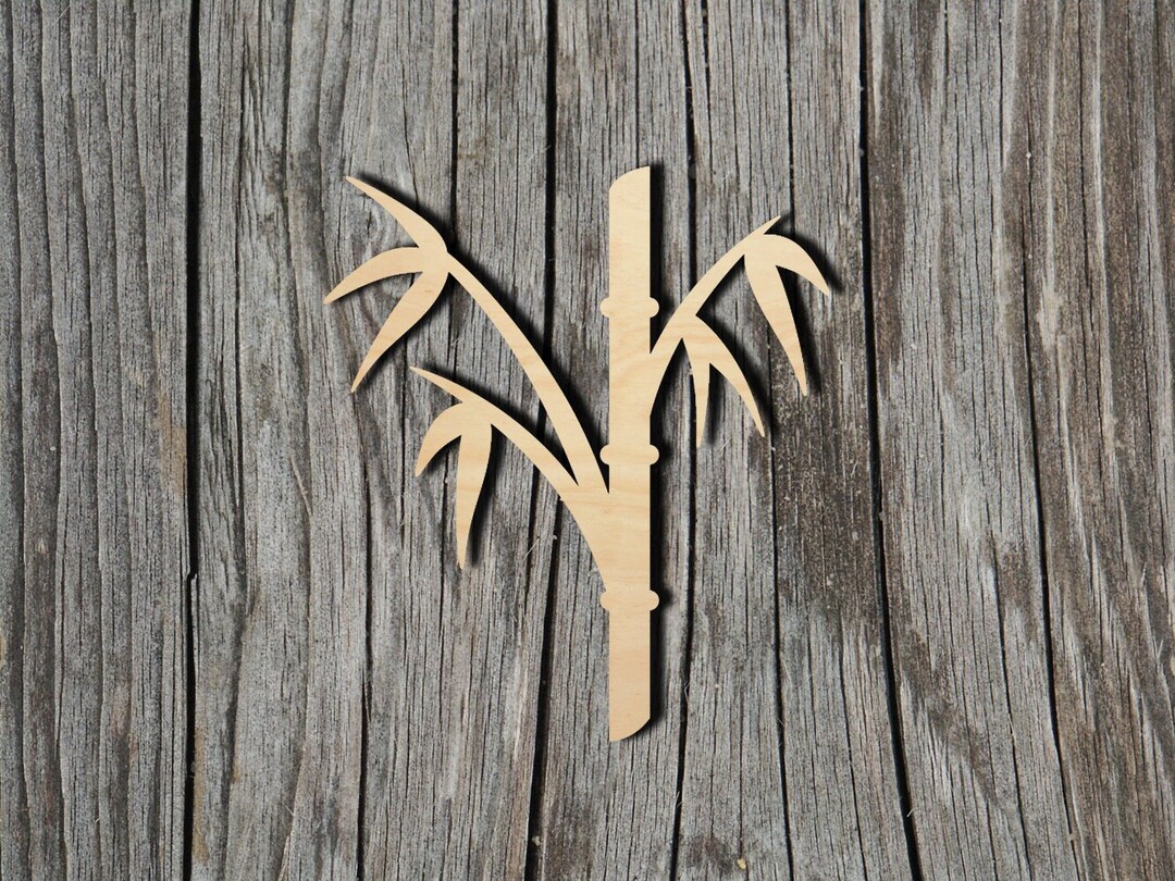 Bamboo - Laser Cut Unfinished Wood Cutout Shapes - Always Check Sizes ...