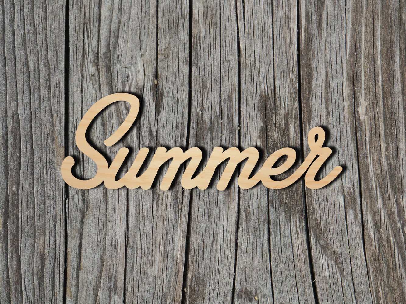 Summer Wood Sign Multiple Sizes Laser Cut Unfinished Wood - Etsy