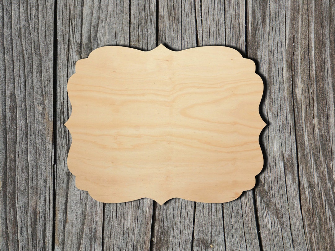 Plaque Shape - Laser Cut Unfinished Wood Cutout Shapes - Always Check ...