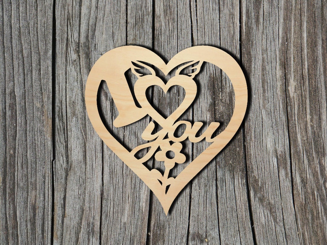 Heart Shape - Multiple Sizes - Laser Cut Unfinished Wood Cutout Shapes ...
