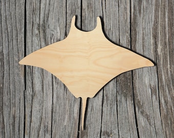 Sting Ray / Manta Ray / Ocean Wood Cut Out Laser Cut - Etsy