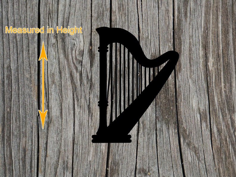 Harp Shape Laser Cut Unfinished Wood Cutout Shapes Always | Etsy