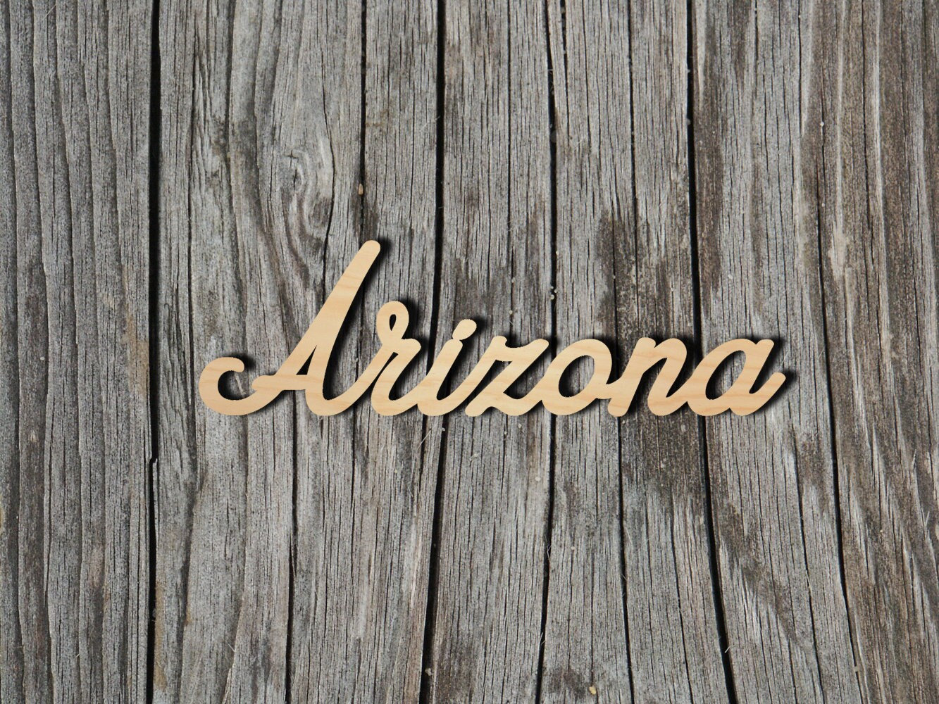Arizona Wood Sign Laser Cut Unfinished Wood Cutout Shapes - Etsy