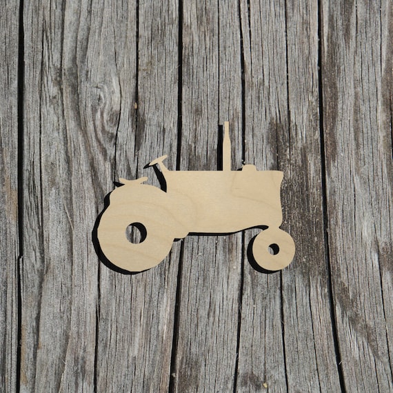 Tractor Laser Cut Unfinished Wood Cutout Shapes Always | Etsy