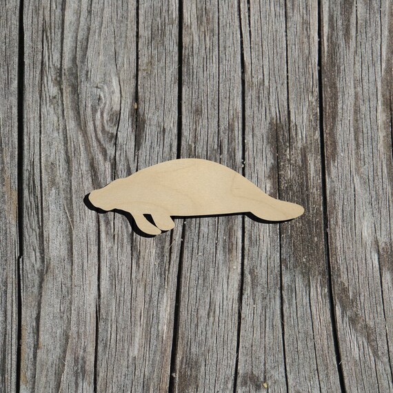 Manatee Laser Cut Unfinished Wood Cutout Shapes Always - Etsy