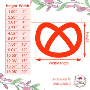 Pretzel Shape - Laser Cut Unfinished Wood Cutout Shapes - Always Check ...