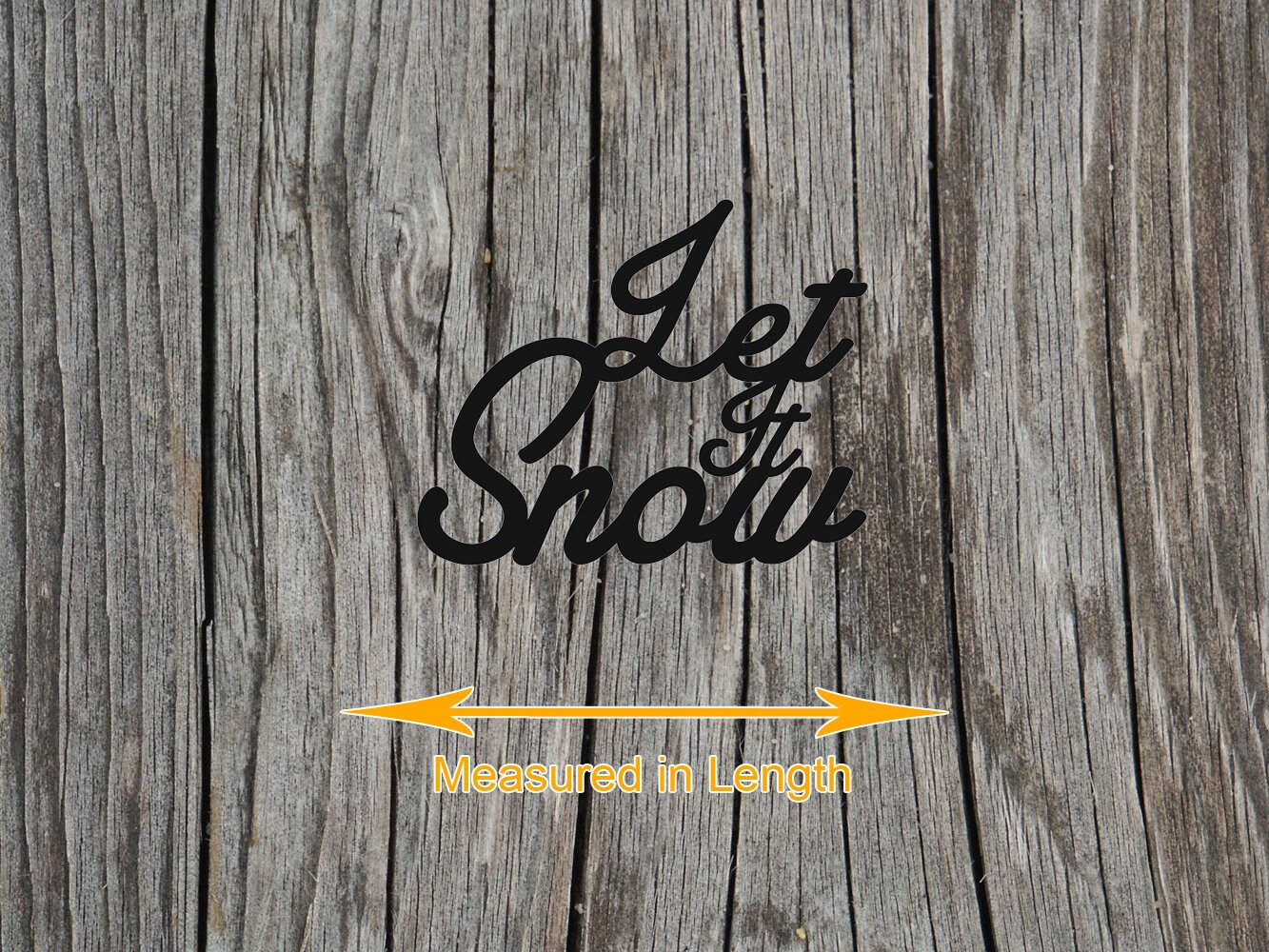 Let It Snow Wood Sign - Multiple Sizes - Laser Cut Unfinished Wood ...