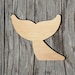 Whale Tail Laser Cut Unfinished Wood Cutout Shapes Always Check Sizes ...