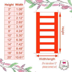 Ladder - Laser Cut Unfinished Wood Cutout Shapes - Always Check Sizes ...