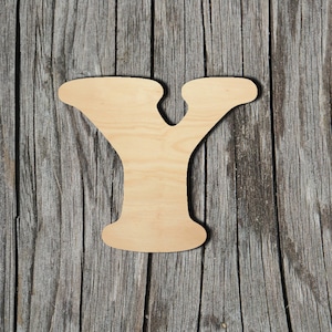 Y - Upper Case - Letter - Type 1 - Laser Cut Unfinished Wood Cutout ...